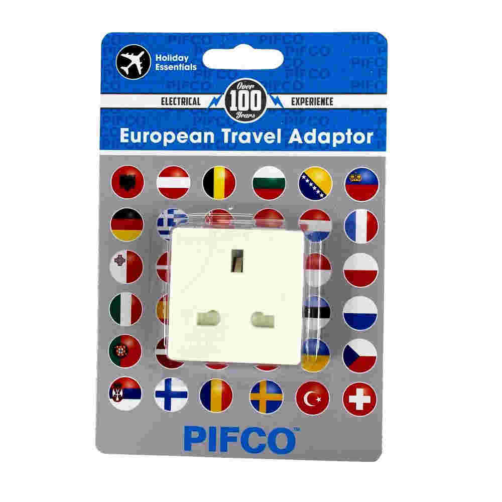 Pifco European Travel Adaptor | Merritts for Hair